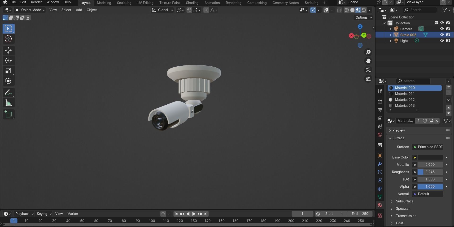 CCTV camera free VR / AR / low-poly 3D model animated | CGTrader