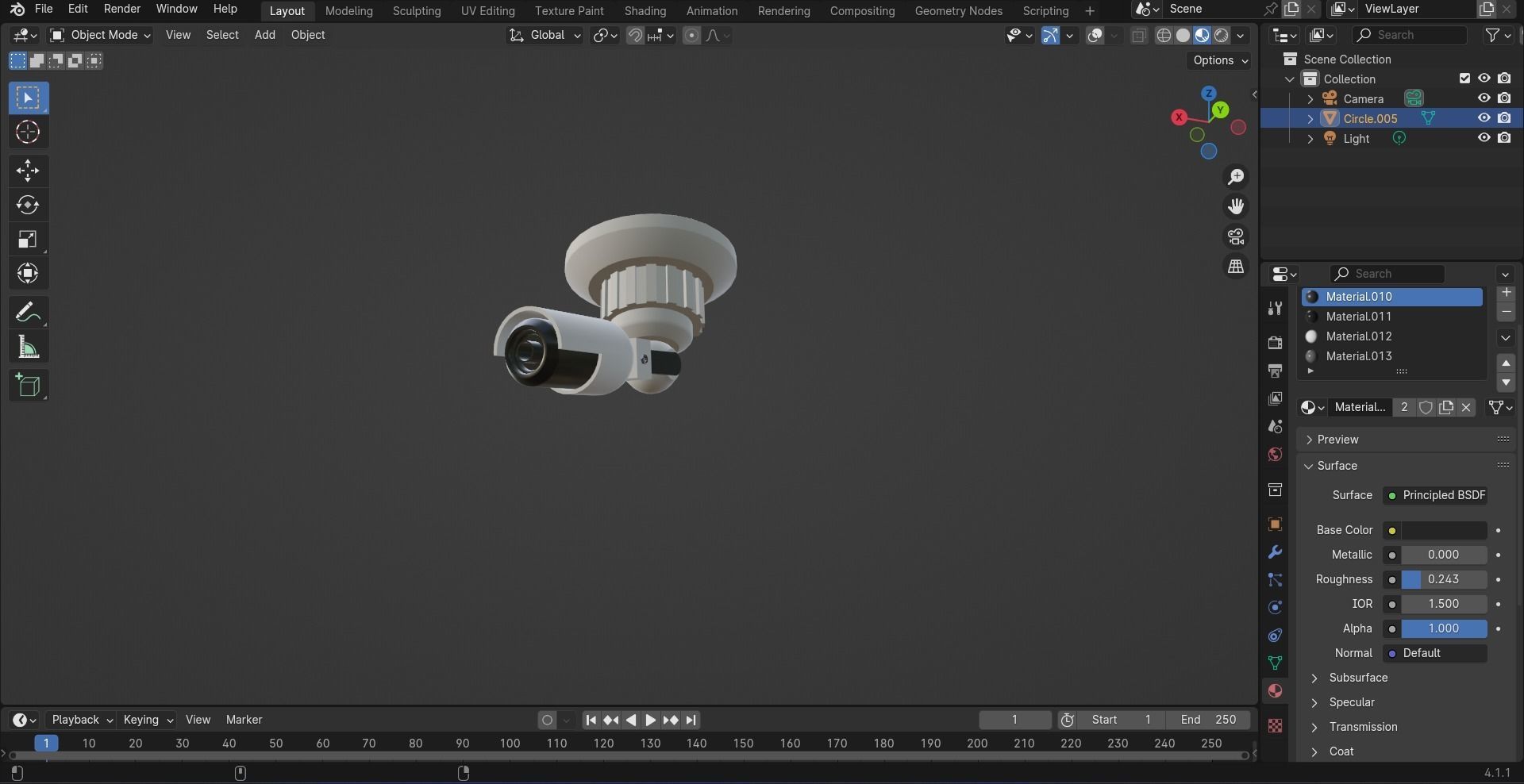 CCTV camera free VR / AR / low-poly 3D model animated | CGTrader