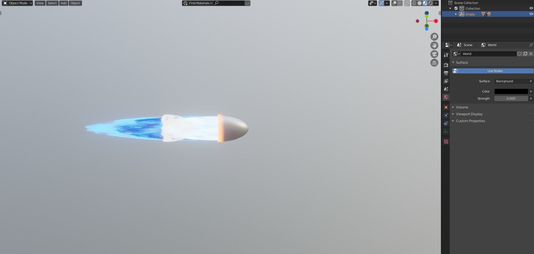 3D model Blender Rocket Exhaust Flame in Blender VR / AR / low-poly | CGTrader