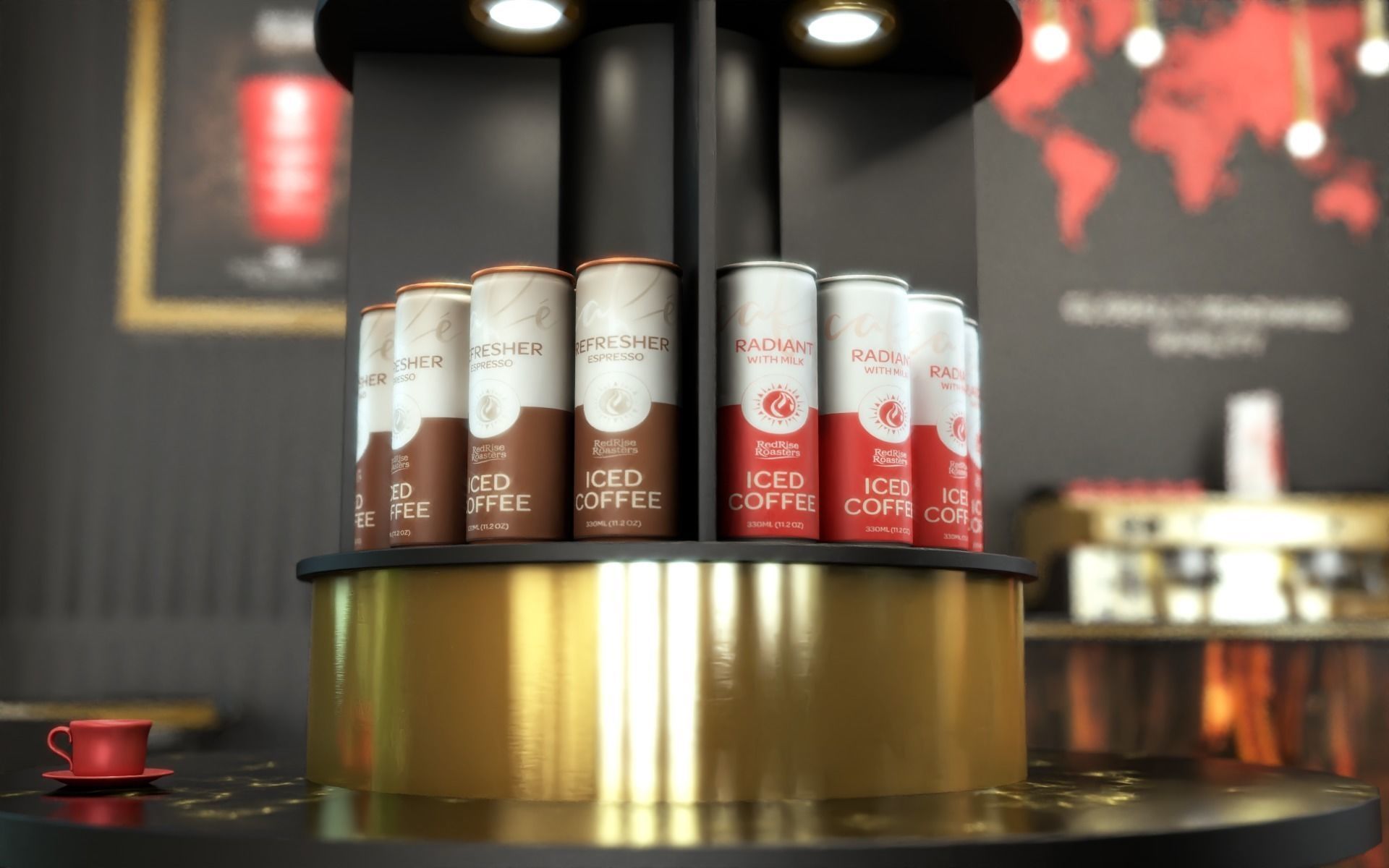 3D coffee roasting trade show booth design 3D model | CGTrader