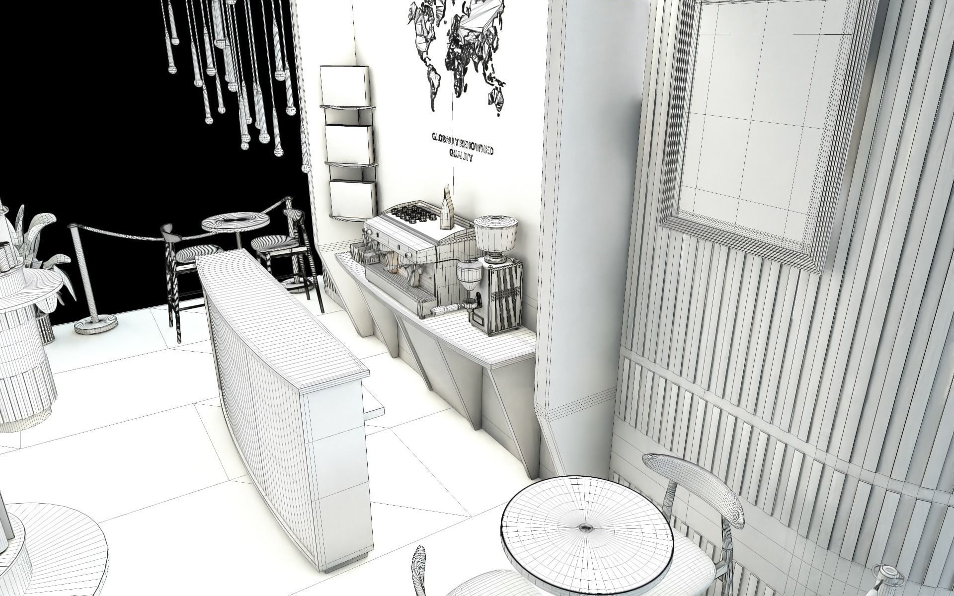 3D coffee roasting trade show booth design 3D model | CGTrader