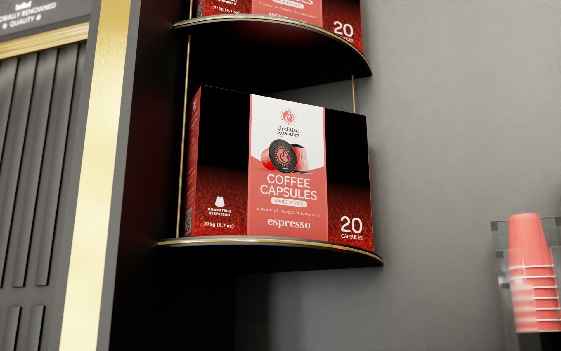 3D coffee roasting trade show booth design 3D model | CGTrader