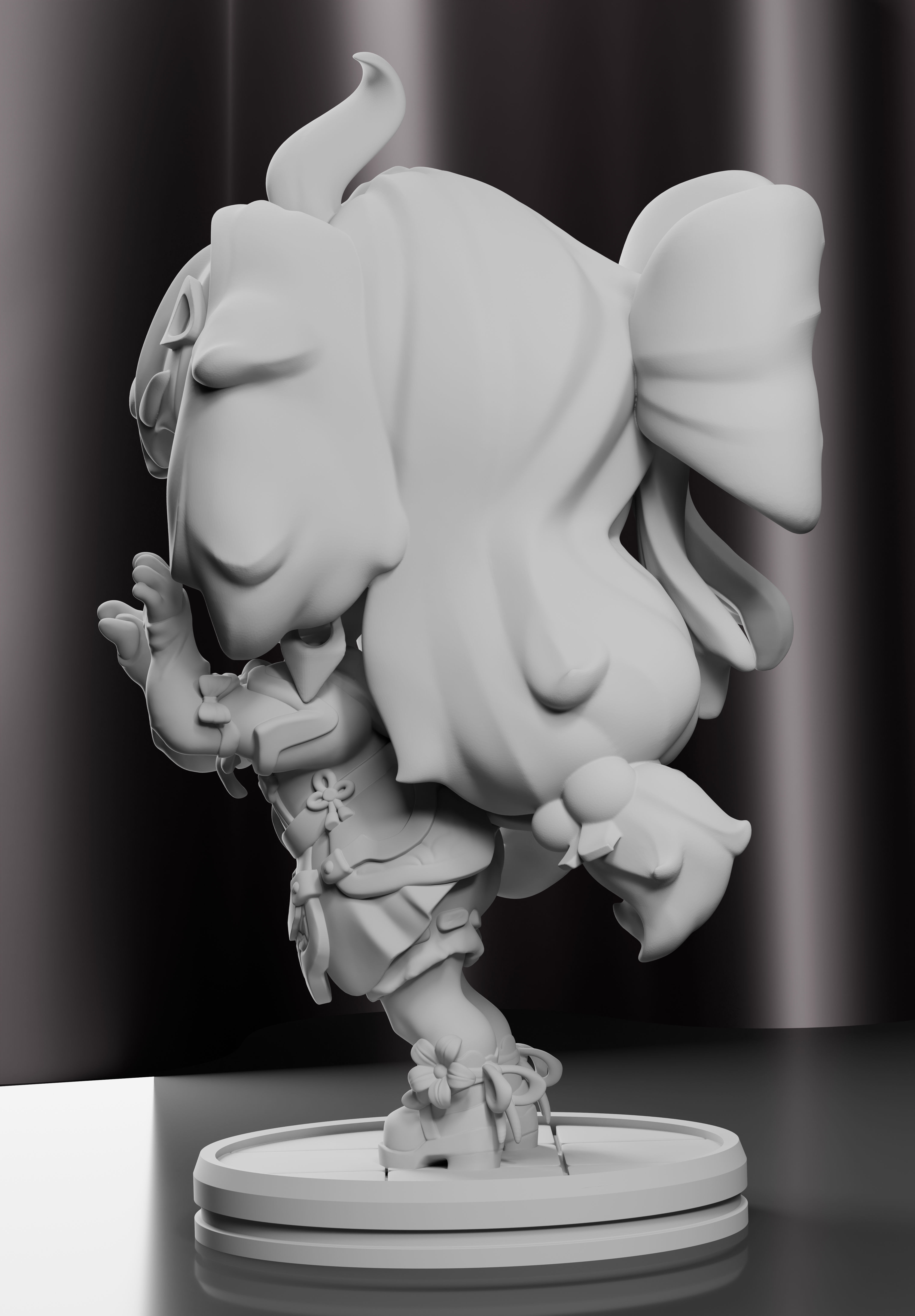 Encore Chibi Figure Wuthering Waves 3D model 3D printable | CGTrader