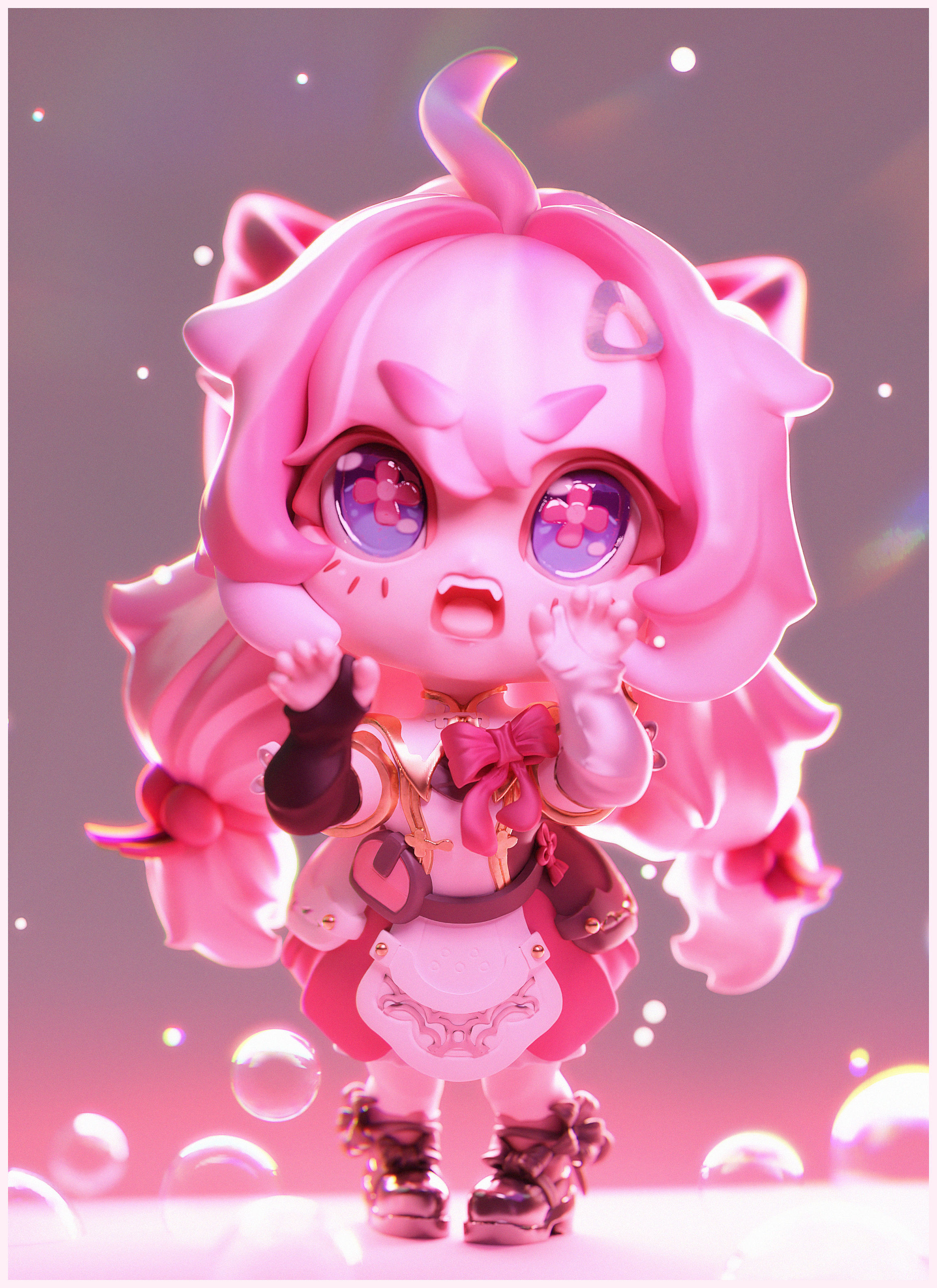 Encore Chibi Figure Wuthering Waves 3D model 3D printable | CGTrader