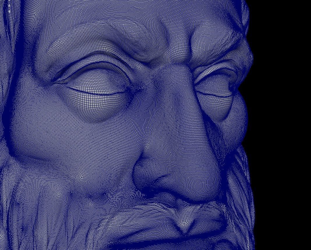 greek philosopher aristotle face sculpt 3D model | CGTrader