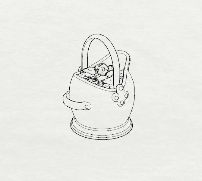 Dolls House Miniature Fireside Coal Bucket 12th Scale 3D model 3D ...