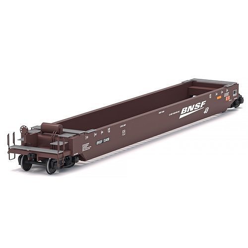 Husky Stack Railcar BNSF 3D model | CGTrader