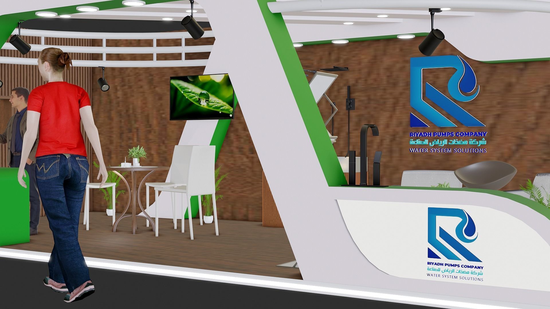 400x900 Booth Design 3D Project File Free Download free VR / AR / low ...