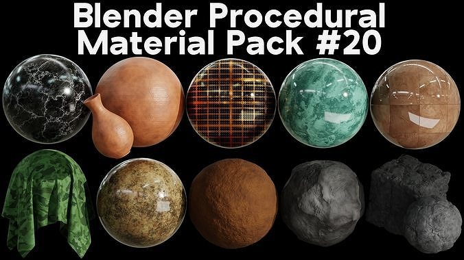 Blender Procedural Material Pack 20 Texture | CGTrader