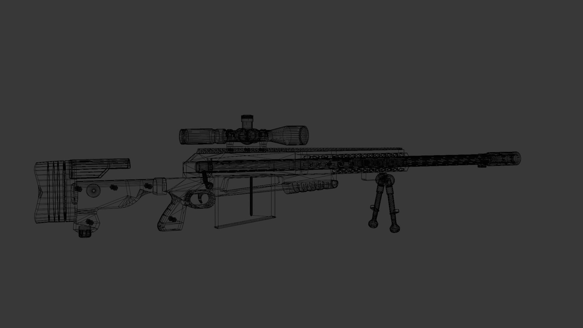 KSr50 sniper rifle 3D model | CGTrader