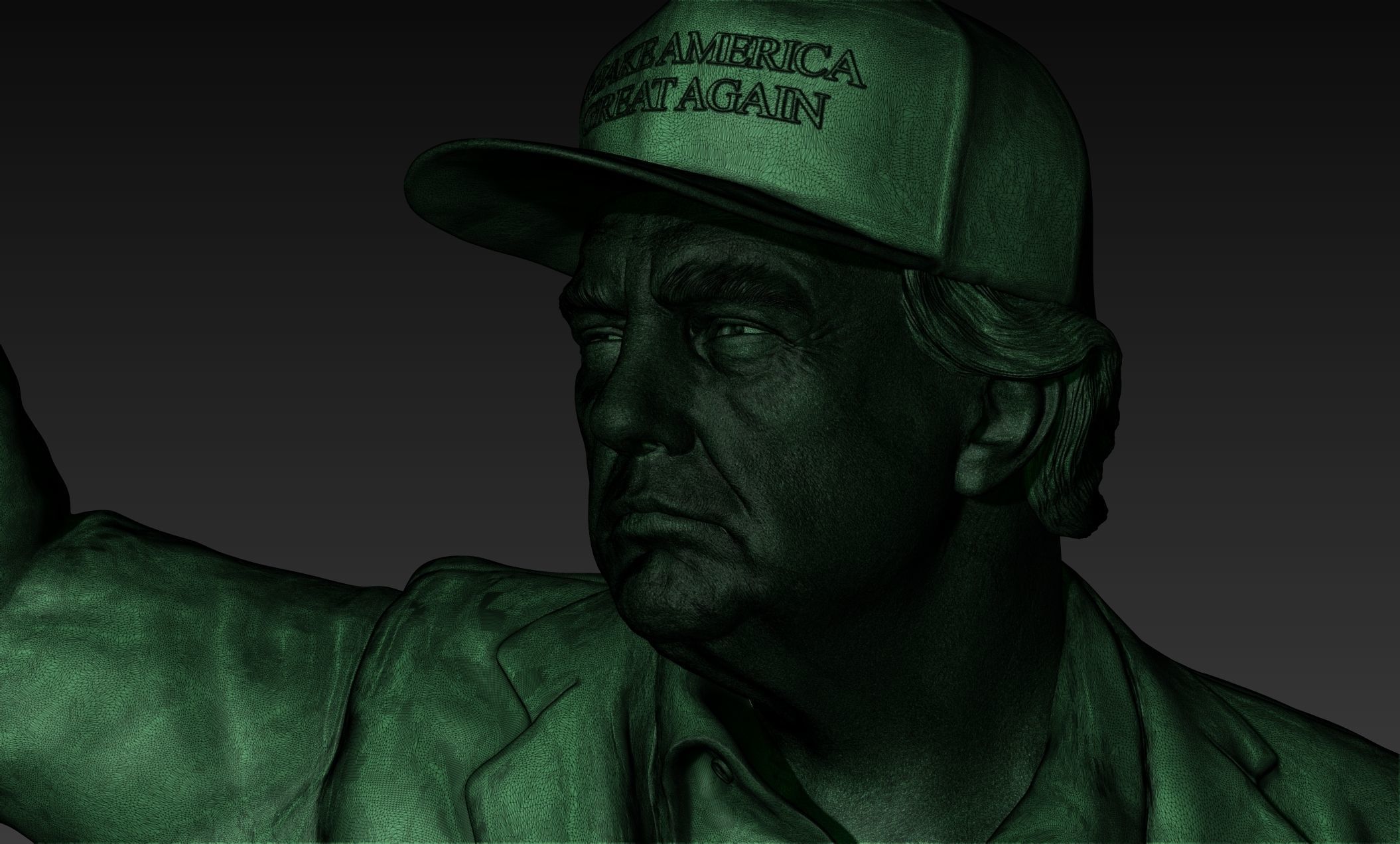 Donald Trump - MAGA 3D model 3D printable | CGTrader