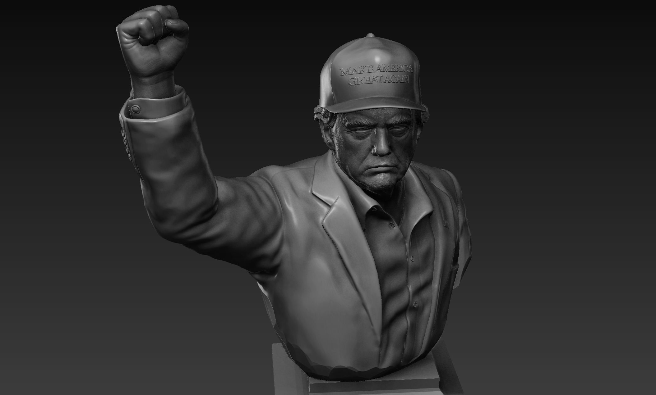 Donald Trump - MAGA 3D model 3D printable | CGTrader