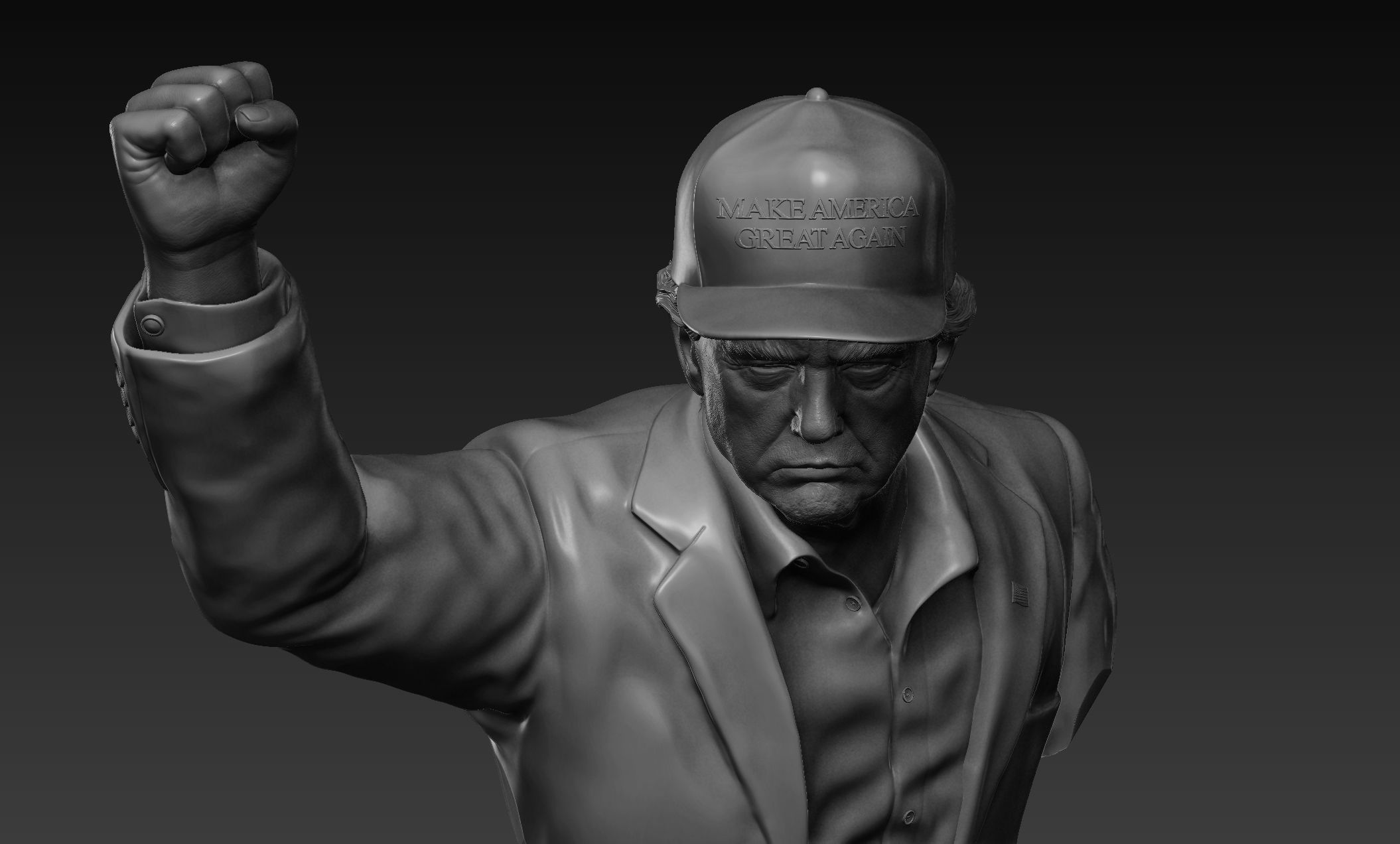 Donald Trump - MAGA 3D model 3D printable | CGTrader