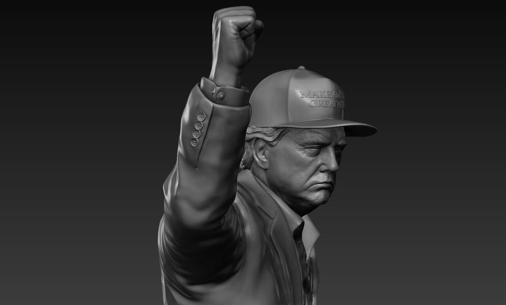 Donald Trump - MAGA 3D model 3D printable | CGTrader