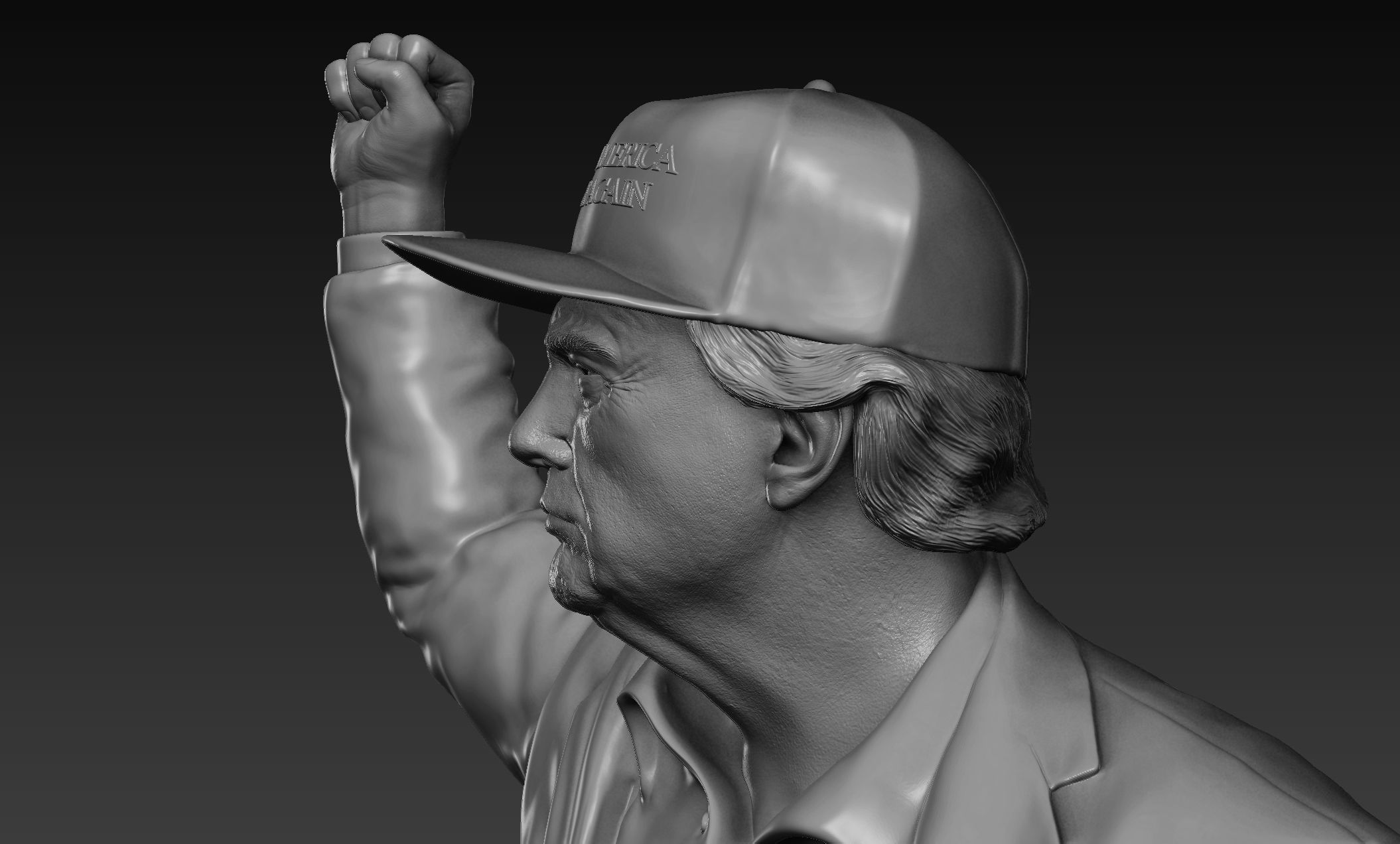 Donald Trump - MAGA 3D model 3D printable | CGTrader