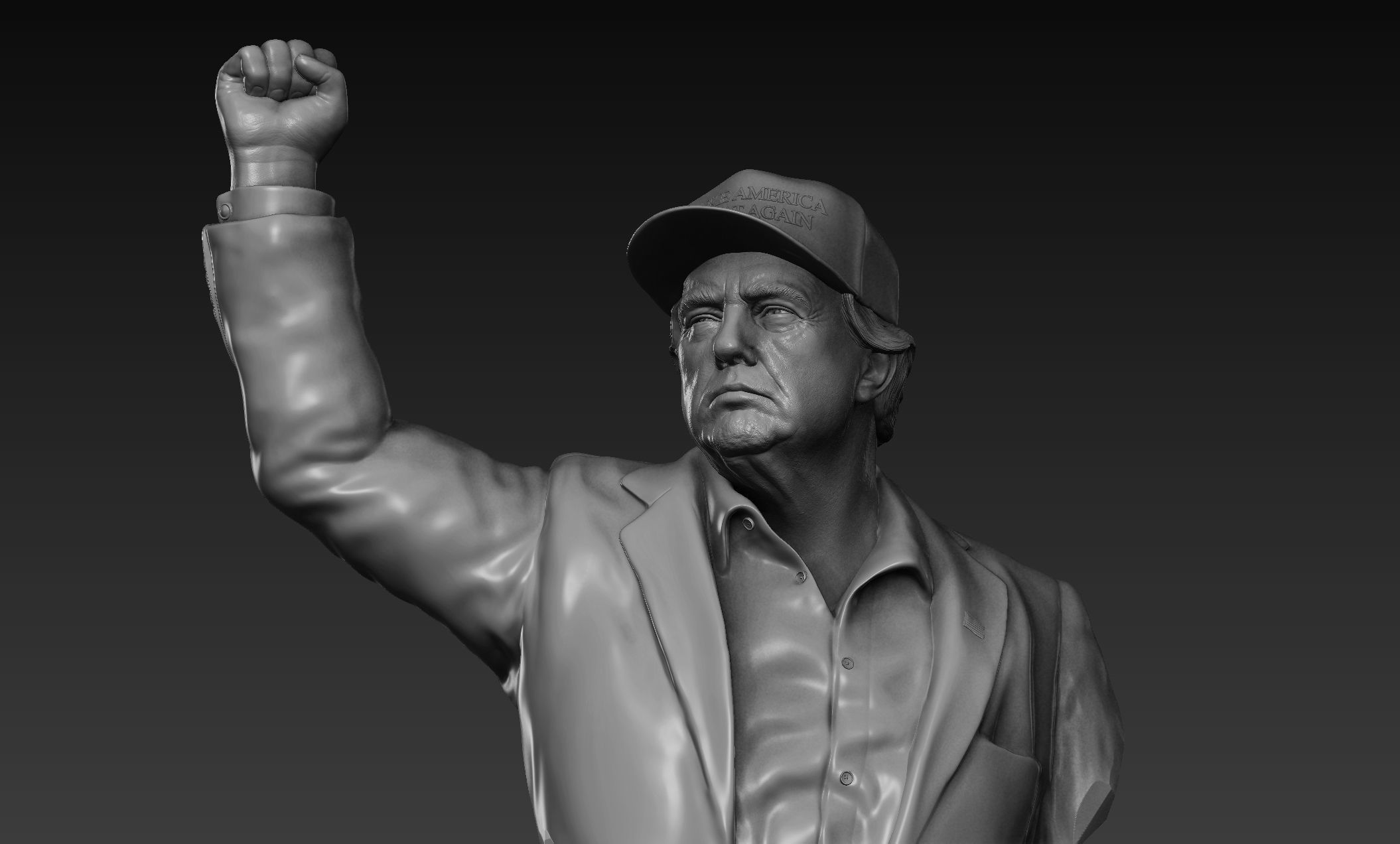 Donald Trump - MAGA 3D model 3D printable | CGTrader