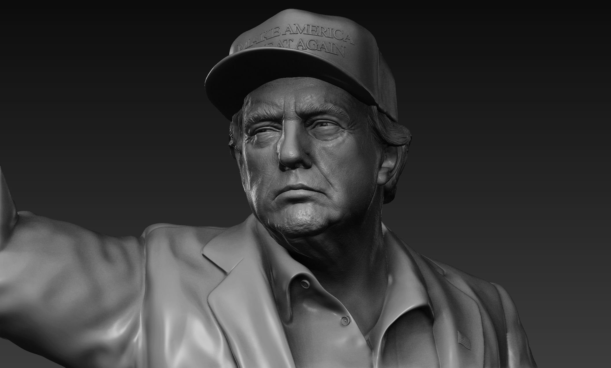 Donald Trump - MAGA 3D model 3D printable | CGTrader