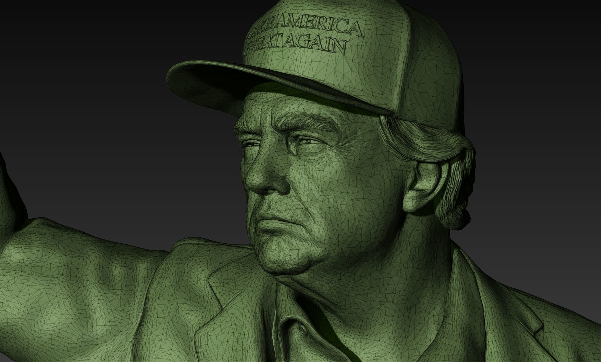 Donald Trump - MAGA 3D model 3D printable | CGTrader