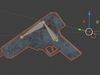 Simple pistol for dark scenes free VR / AR / low-poly 3D model animated ...
