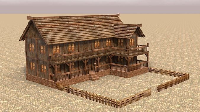 3D model Medieval house fifteen 17 VR / AR / low-poly | CGTrader