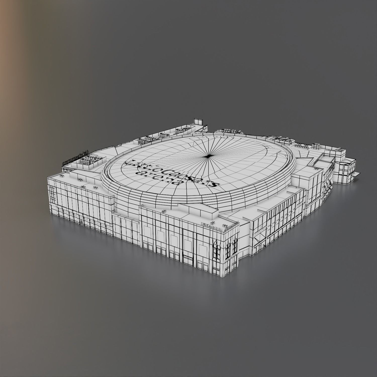 Little Caesars Arena 3D model | CGTrader