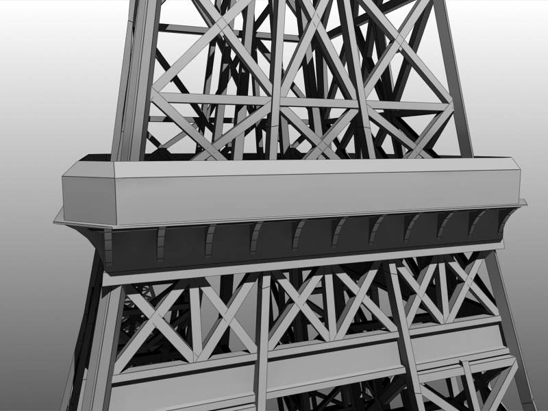 3D model Low-poly Eiffel Tower VR / AR / low-poly | CGTrader