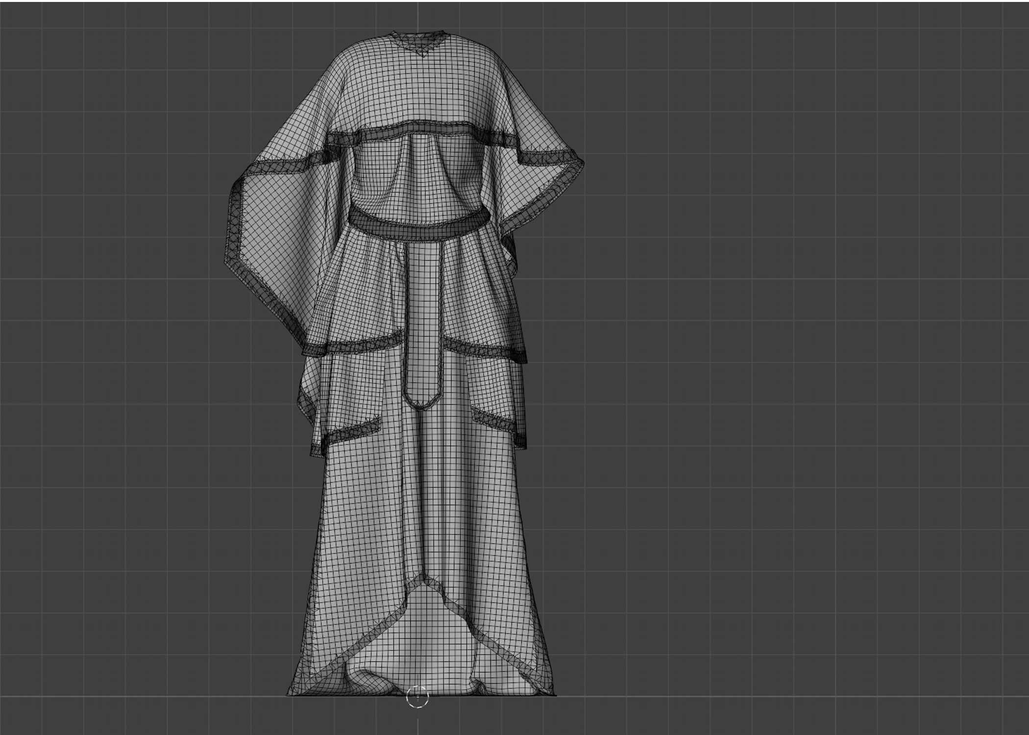 3D model Elegant Roman Robe 3D Model VR / AR / low-poly | CGTrader