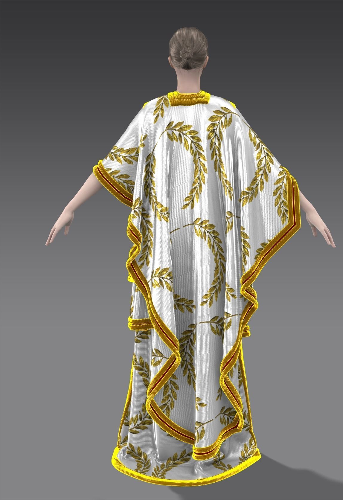 3D model Elegant Roman Robe 3D Model VR / AR / low-poly | CGTrader