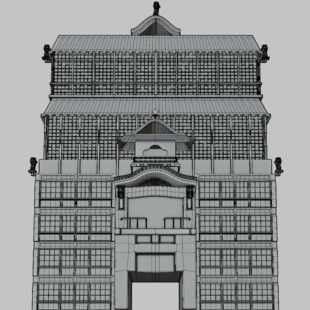 Japanese Dojo free 3D model | CGTrader