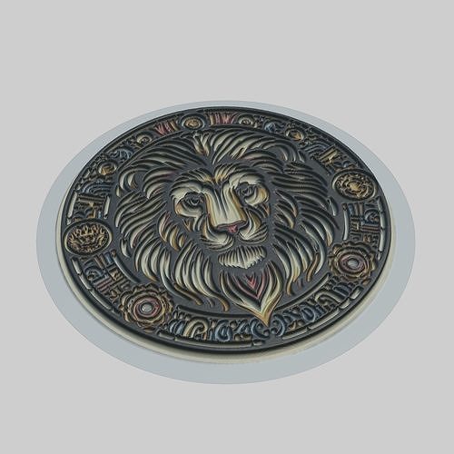 Lion Animal Print 3d Model Lion Cnc Router Laser Lion 3d Printer 3D ...