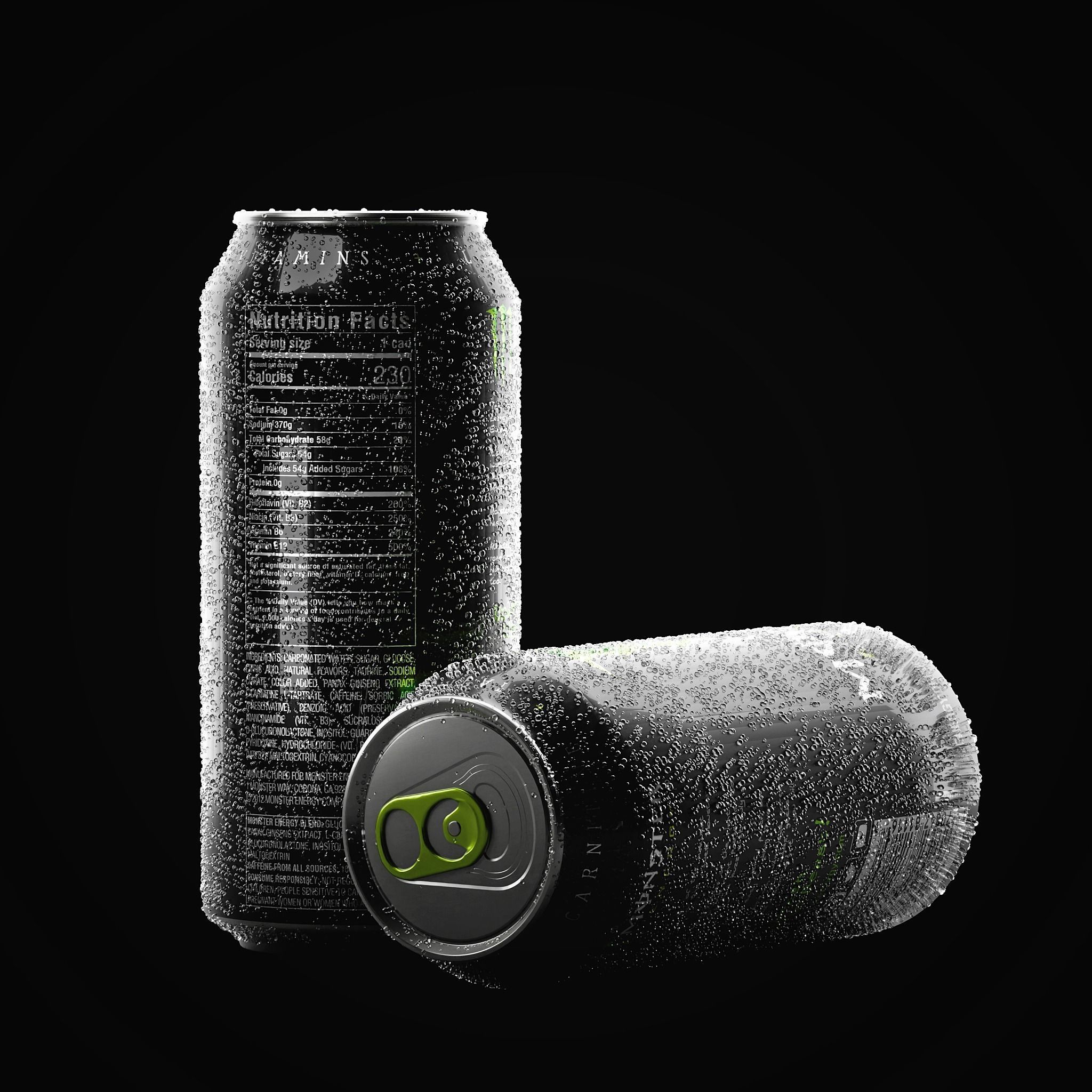 Monster Energy Drink Can 3D model | CGTrader