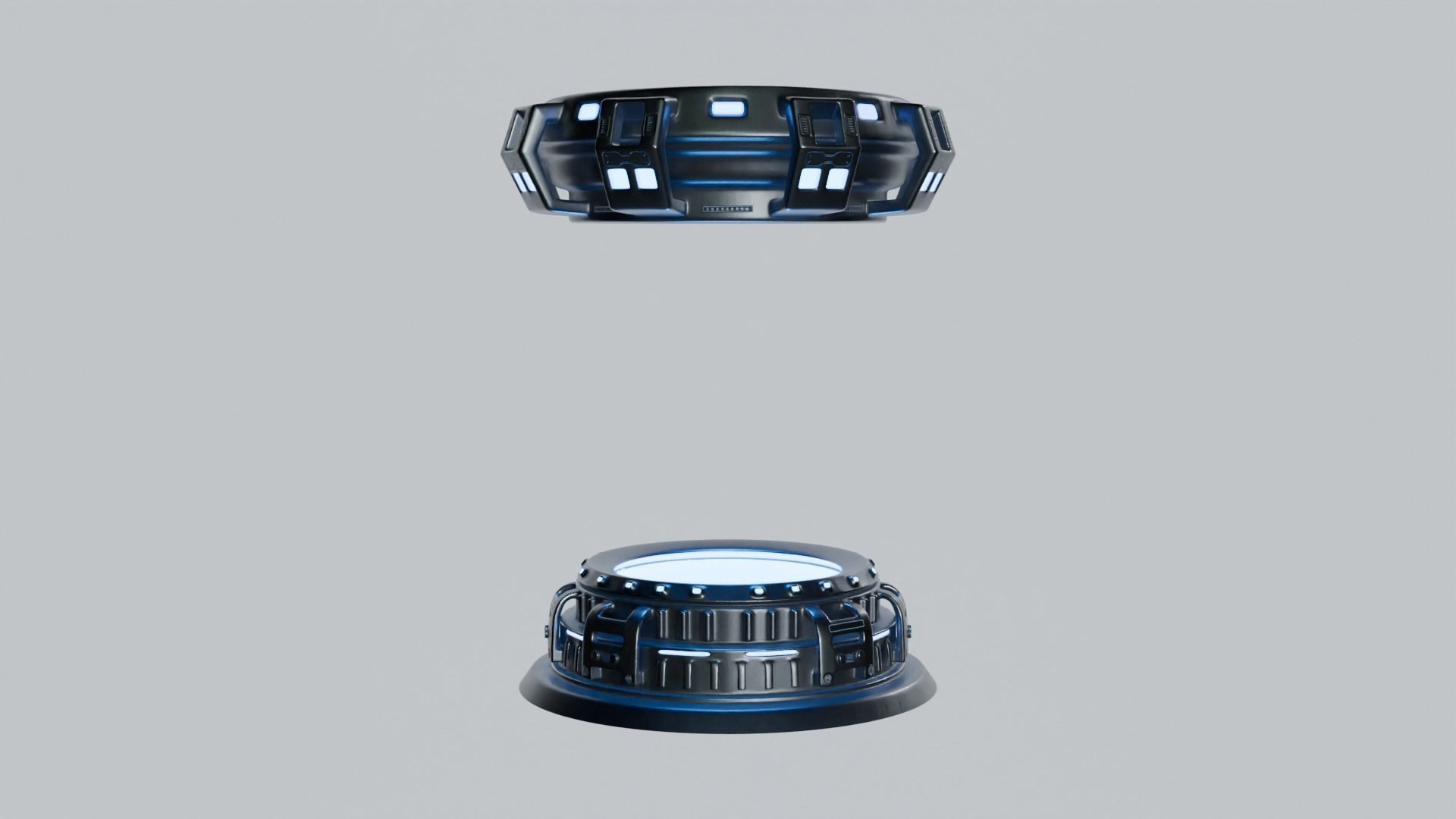 Sky-fi capsule platform 3D model free 3D model | CGTrader