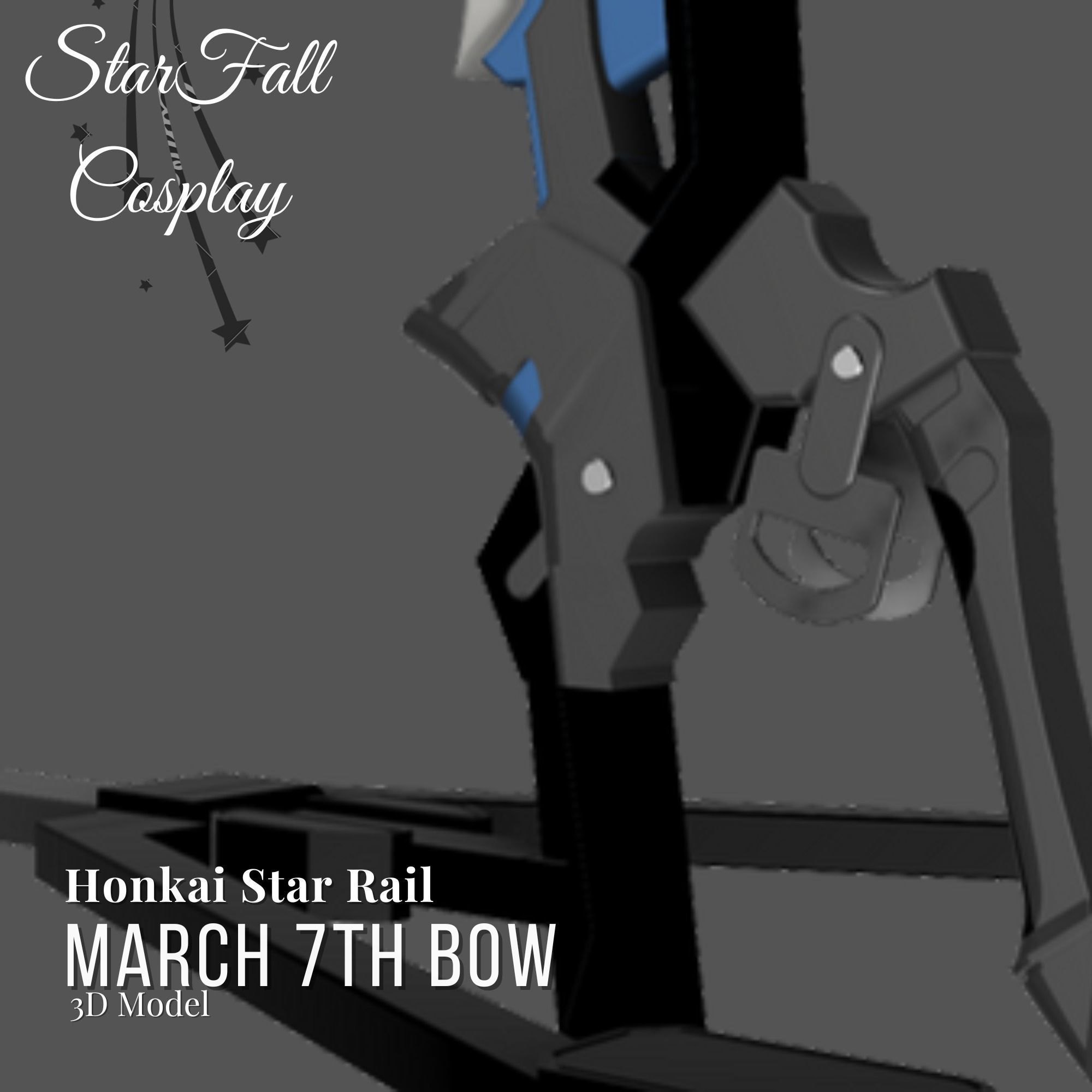 March 7th Bow 3D Model Honkai Impact 3D model 3D printable | CGTrader