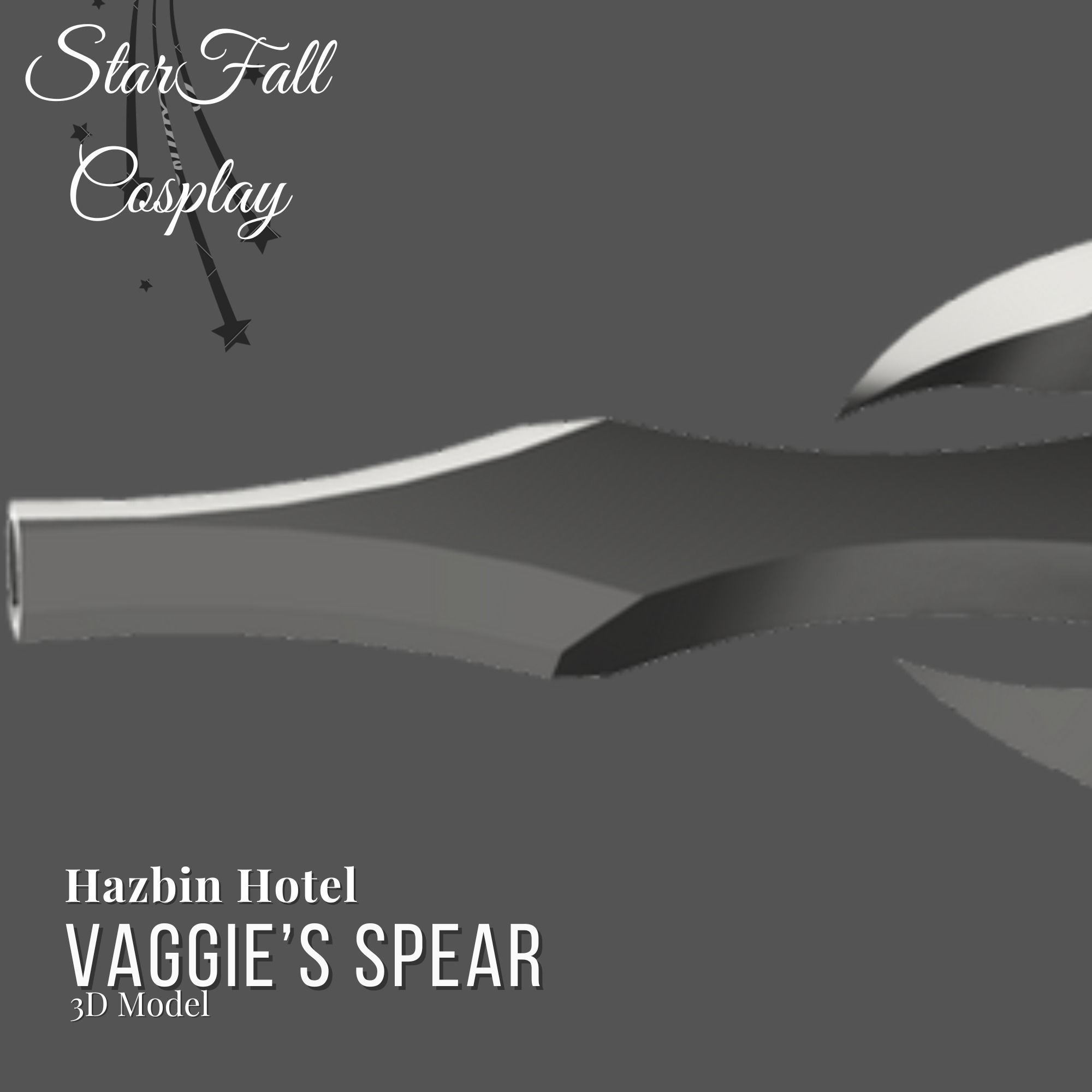 Vaggie Spear 3D Model Hazbin Hotel 3D model 3D printable | CGTrader