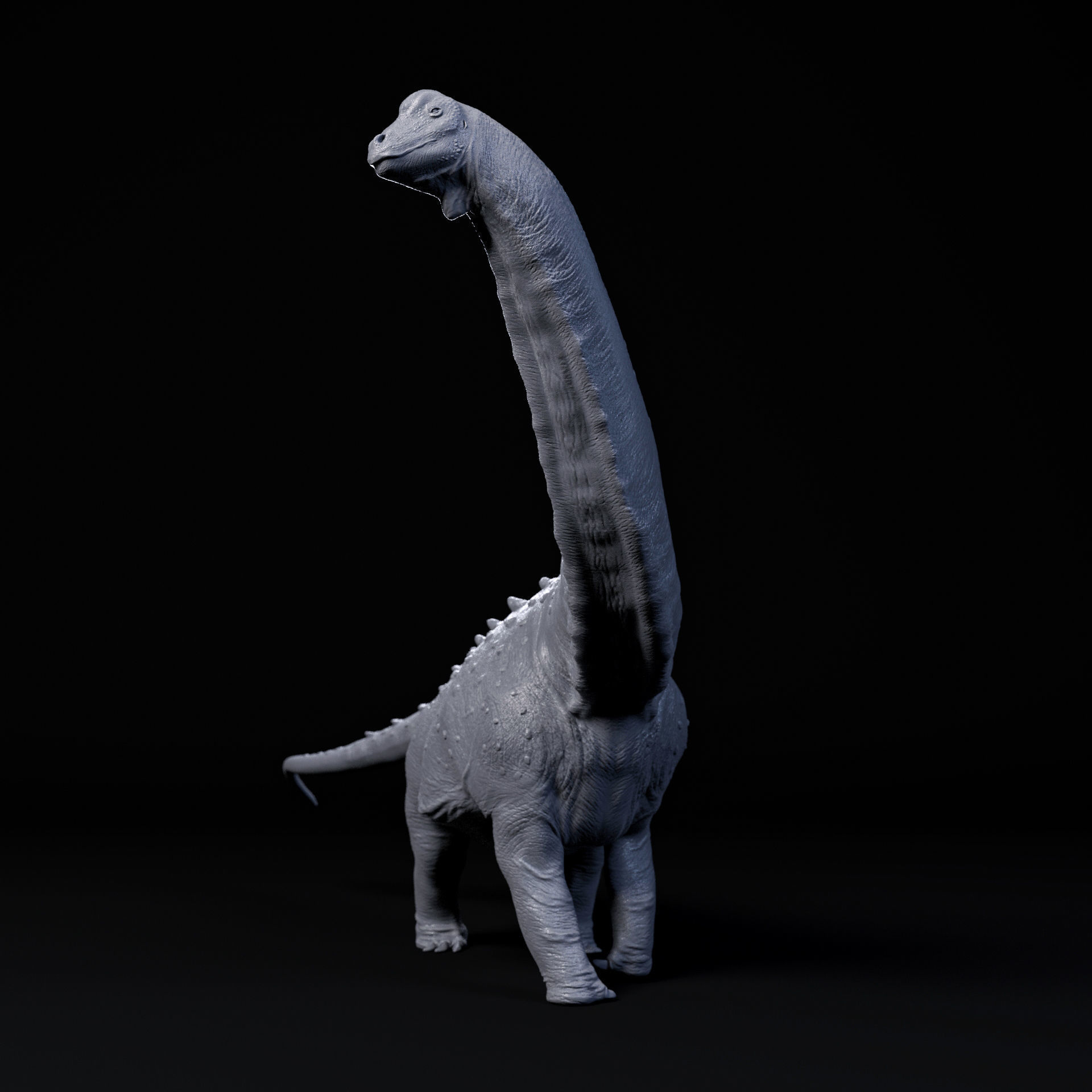 Magyarosaurus walking 1-35 scale pre-supported dinosaur sauropod 3D ...