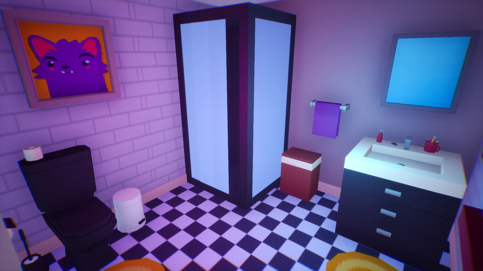 Free Low Poly House Interior free VR / AR / low-poly 3D model | CGTrader