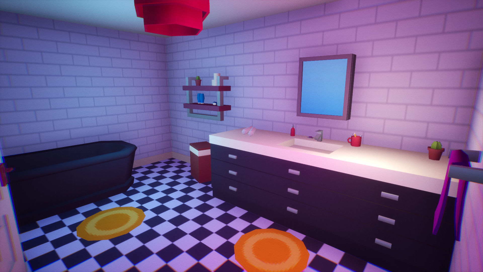 Free Low Poly House Interior free VR / AR / low-poly 3D model | CGTrader