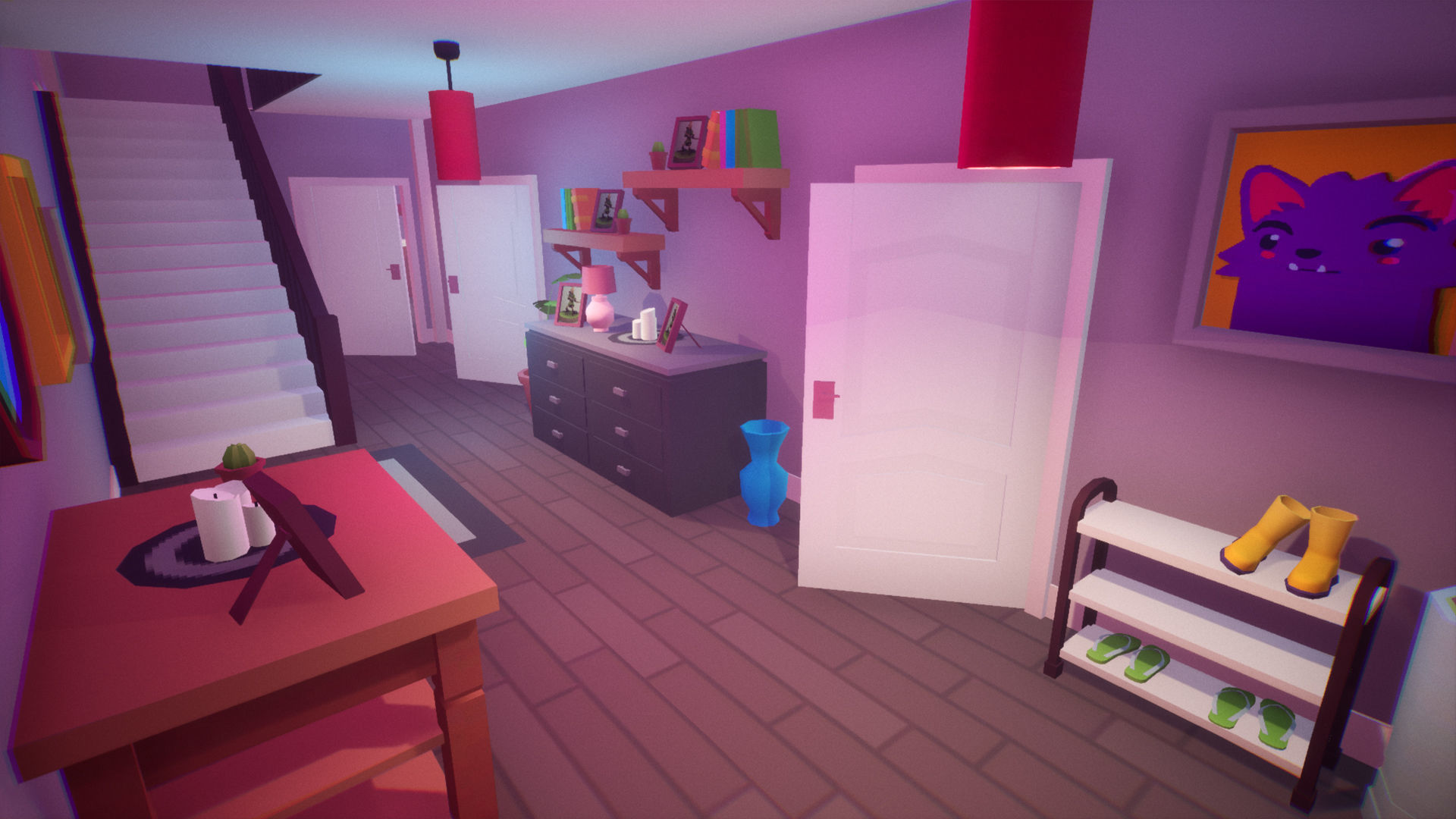 Free Low Poly House Interior free VR / AR / low-poly 3D model | CGTrader