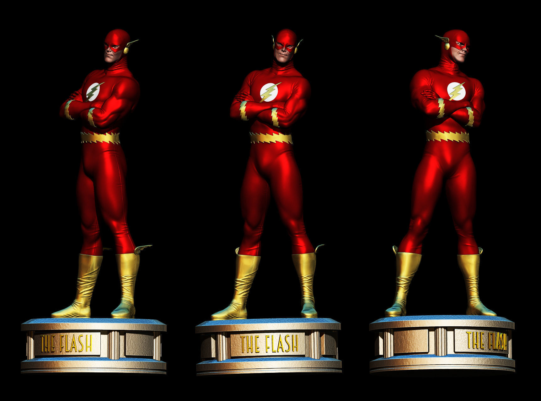 The Flash - Alex Ross Style 3D model 3D printable | CGTrader