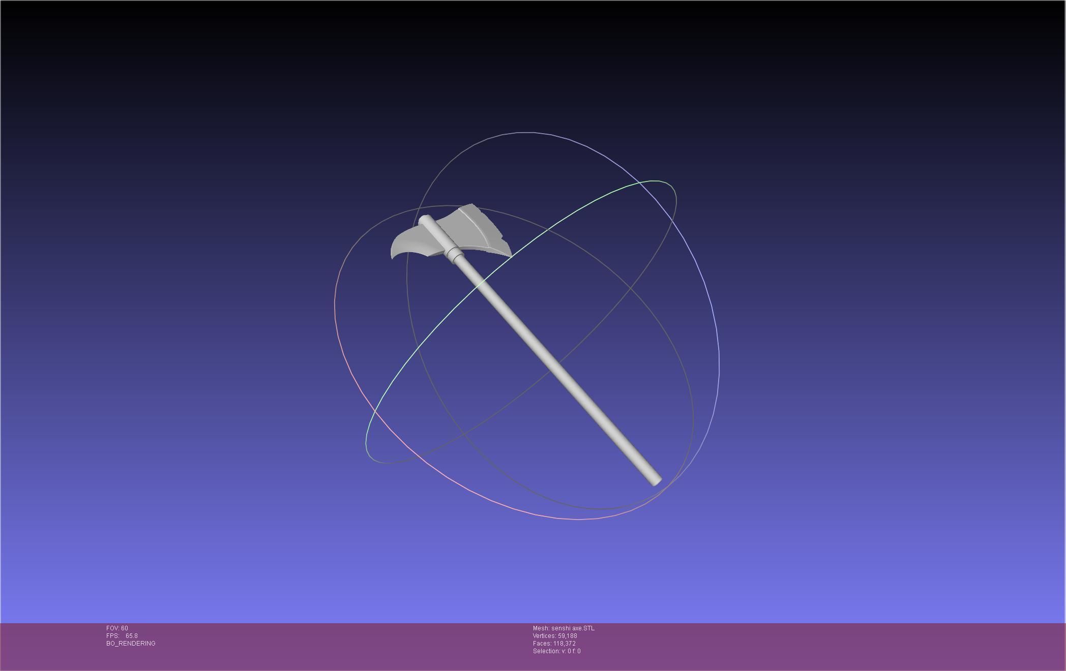 Dungeon Meshi Senshi Axe 3D model 3D printable | CGTrader
