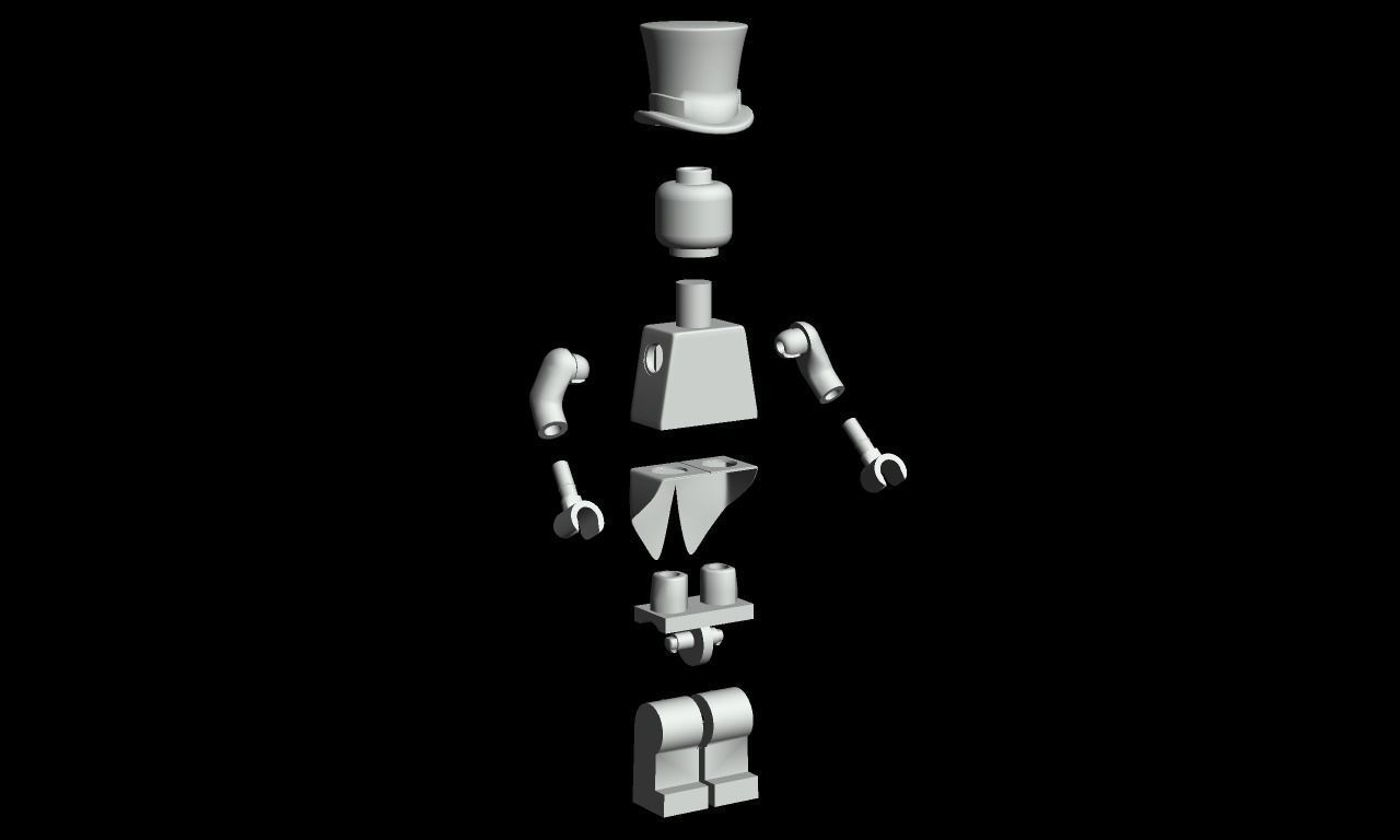 LEGO UNCLE SAM 3D model 3D printable | CGTrader