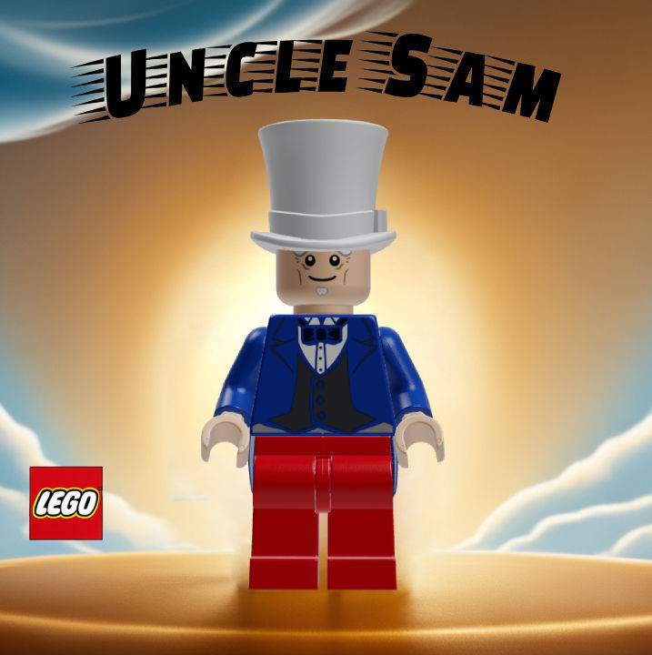 LEGO UNCLE SAM 3D model 3D printable | CGTrader