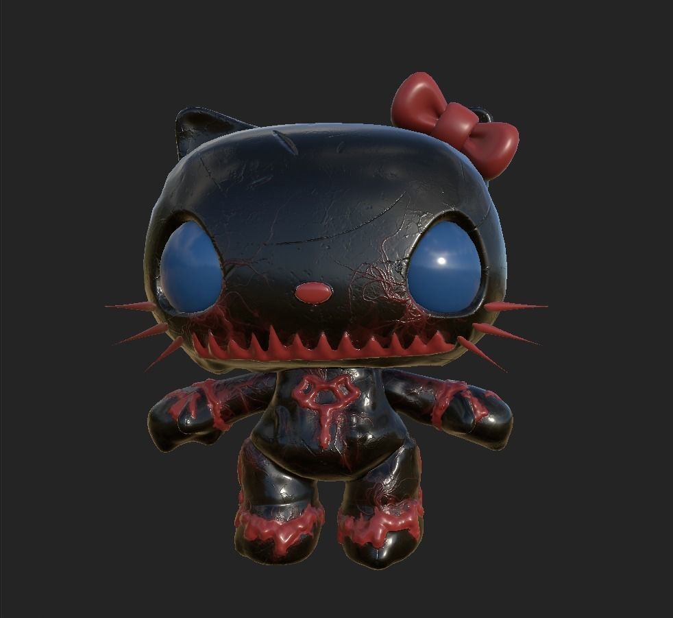 Hello Kitty Dark Version 3D model | CGTrader