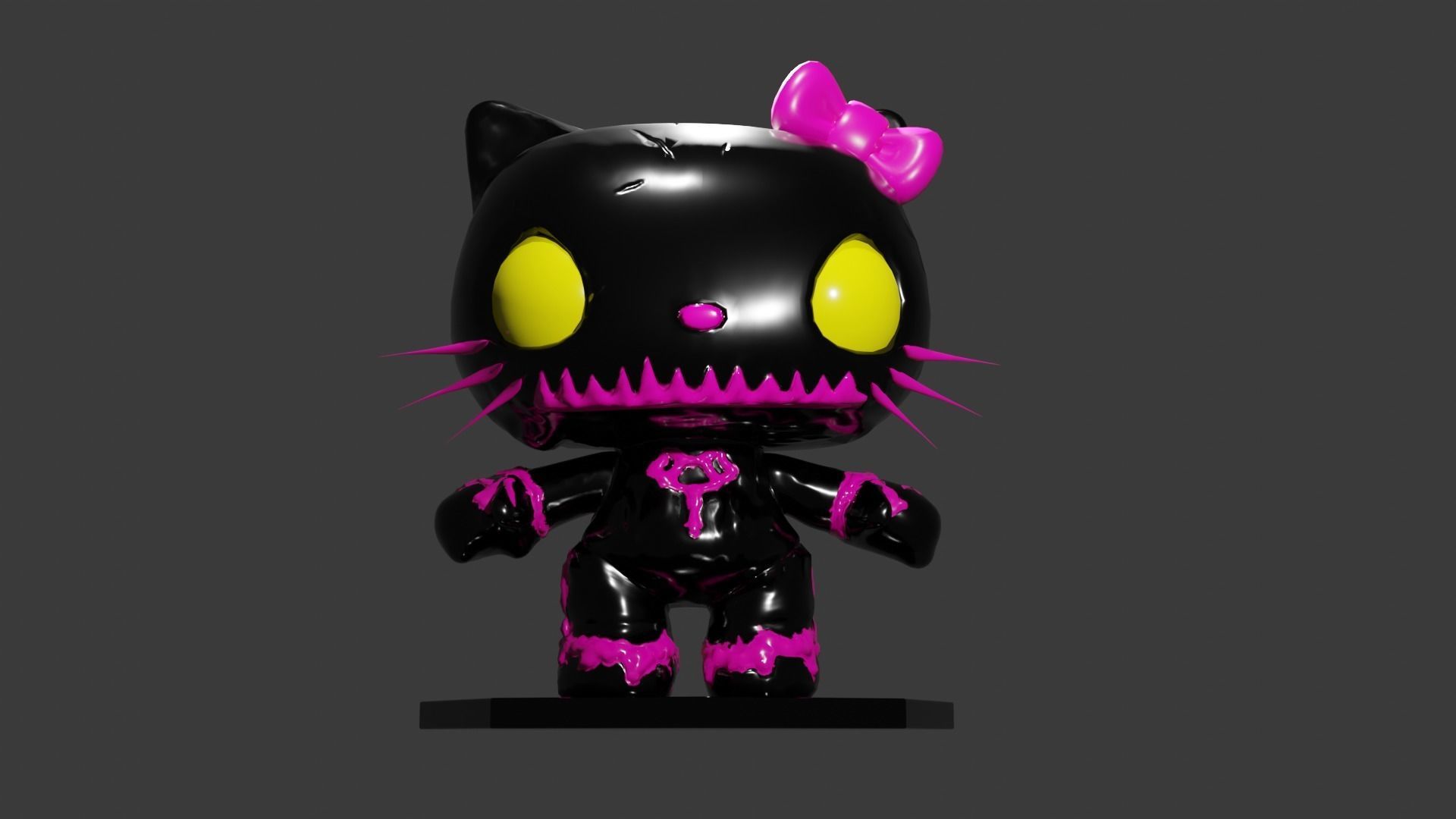 Neon Hello Kitty 3D model | CGTrader