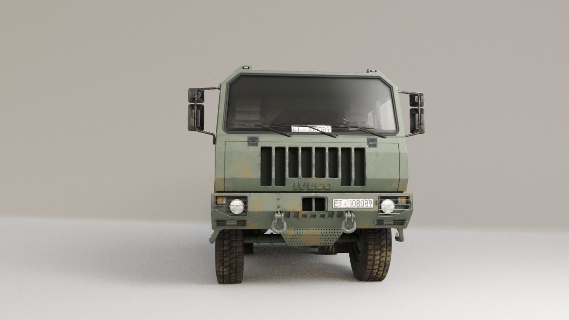 Military Truck Iveco 250M 3D model rigged | CGTrader