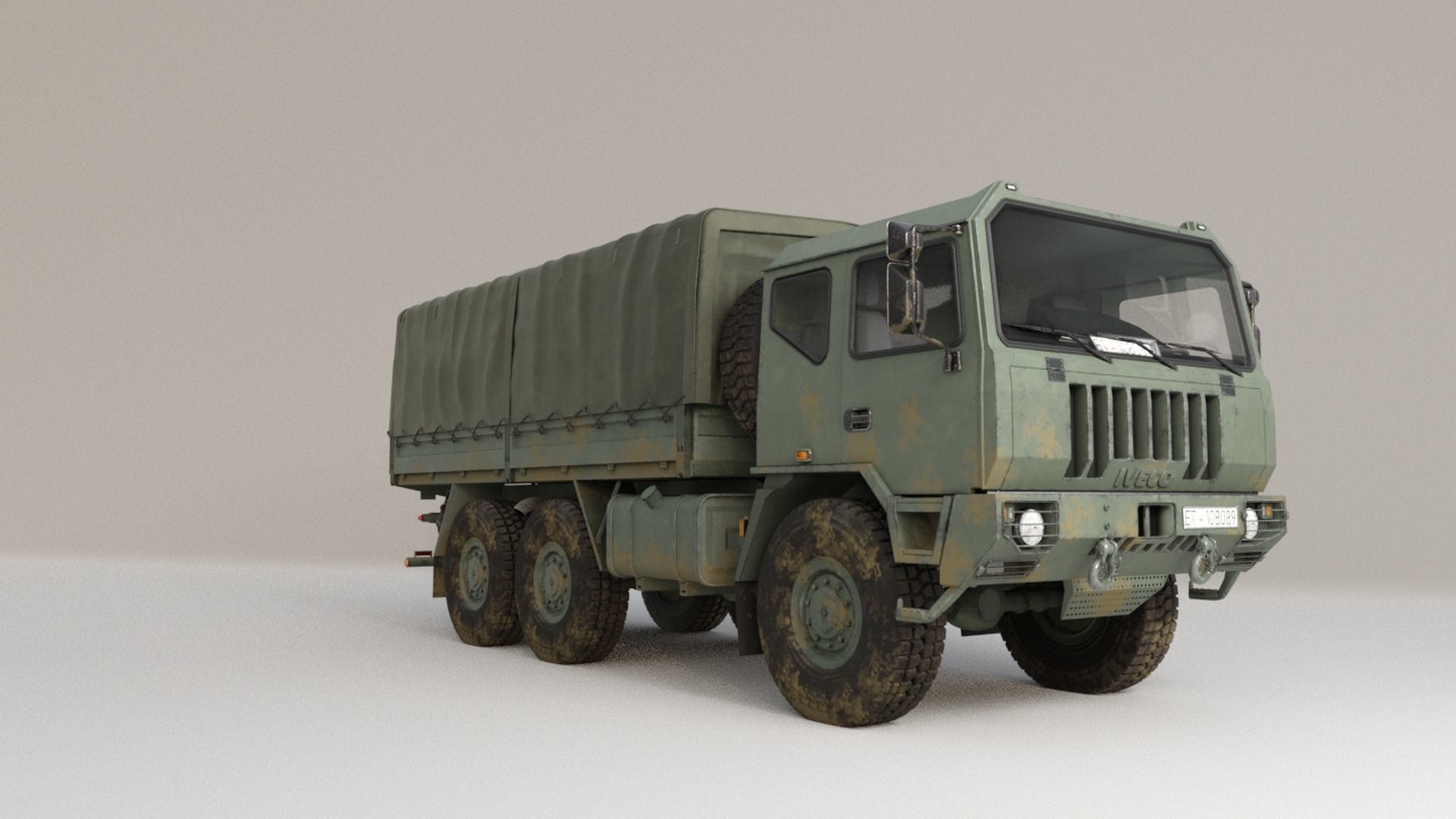 Military Truck Iveco 250M 3D model rigged | CGTrader