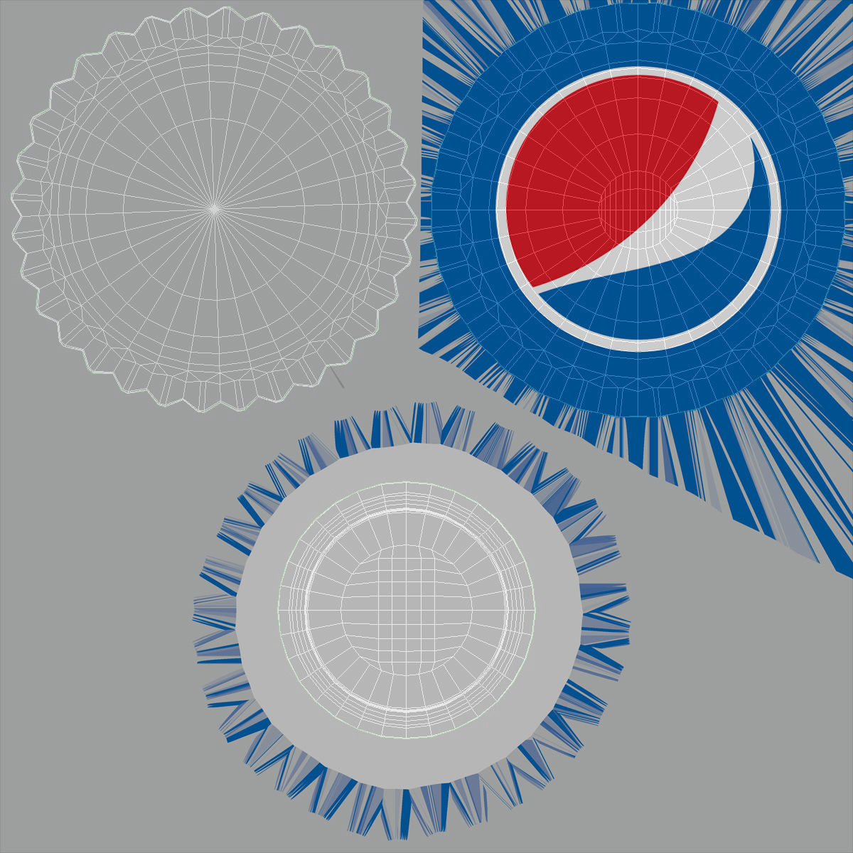 Pepsi Bottle Cap 3D model | CGTrader