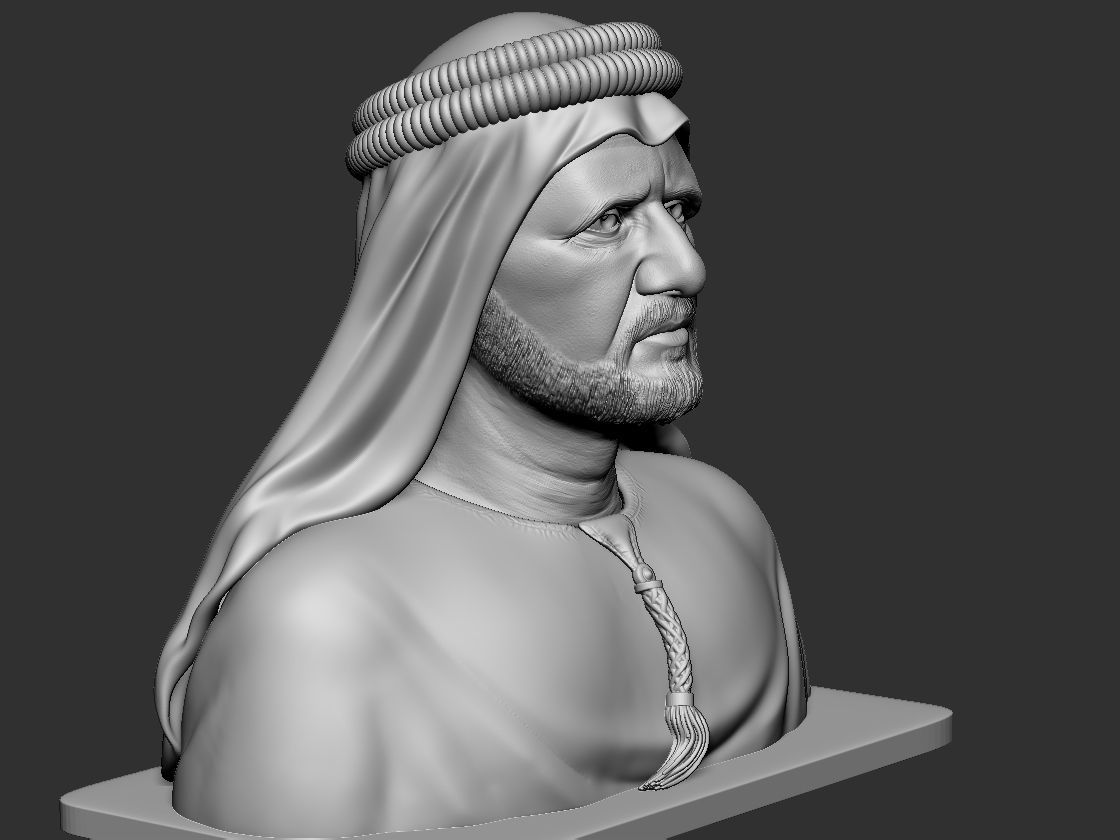 Sheikh-Mohammed-bin-Rashid-Al-Maktoum 3d model 3D model 3D printable ...