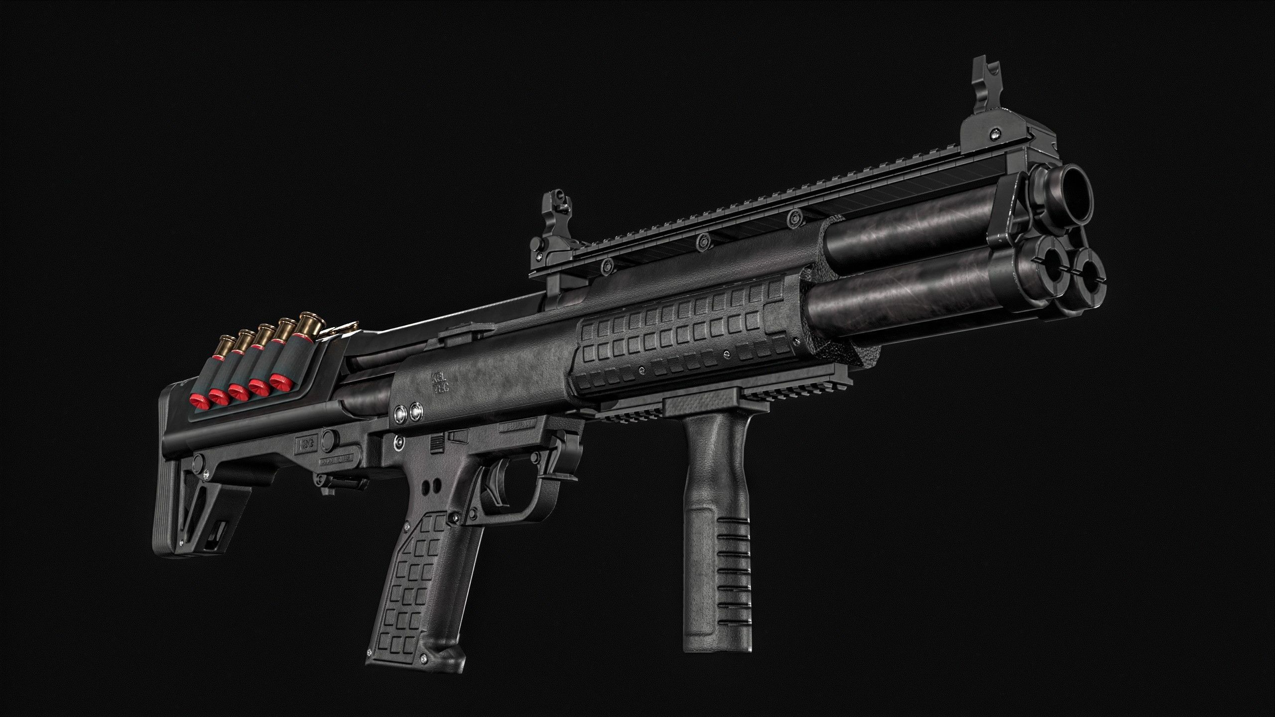 3D model KelTec KSG Shotgun VR / AR / low-poly | CGTrader