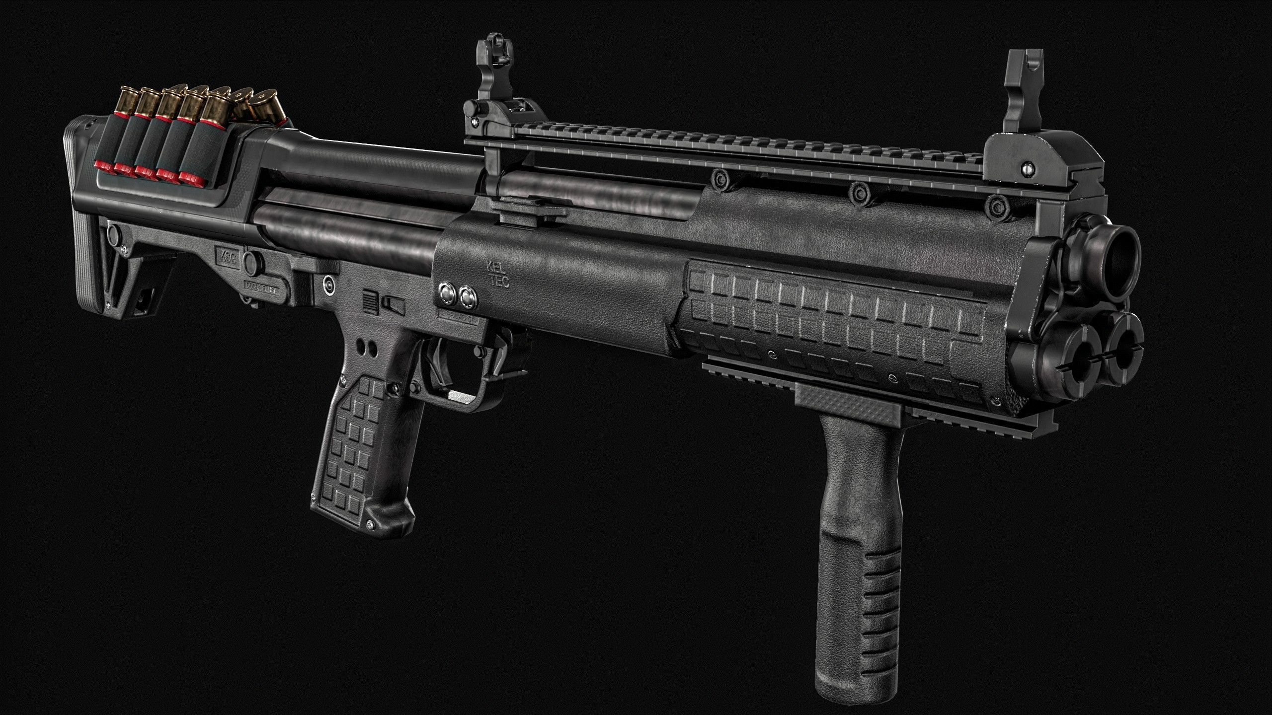 3D model KelTec KSG Shotgun VR / AR / low-poly | CGTrader